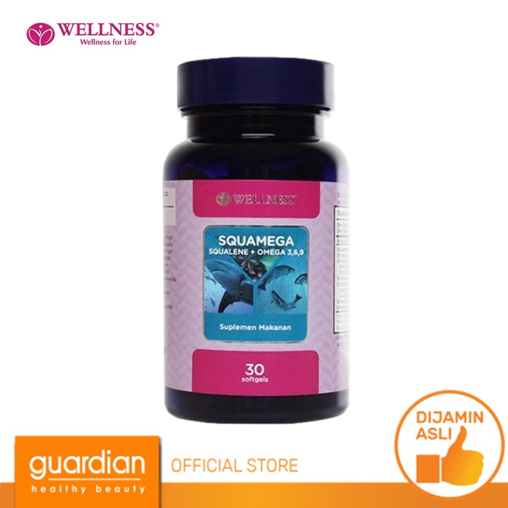 Jual WELLNESS Squamega 30s Omega 3, 6, 9, Squalene, Vitamin E | Shopee ...