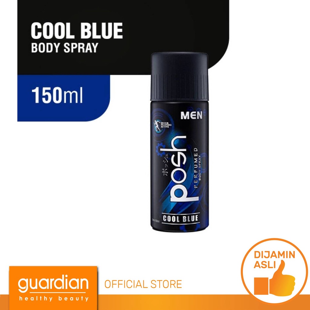 Jual POSH Men Body Spray Cool Blue 150ml | Shopee Indonesia