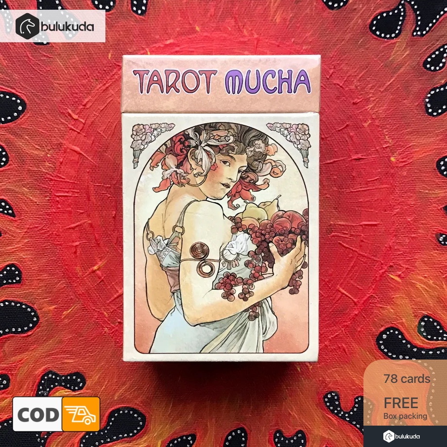 Jual [COD] Tarot Mucha 78 Kartu English PDF Instruction Panduan | Shopee Indonesia