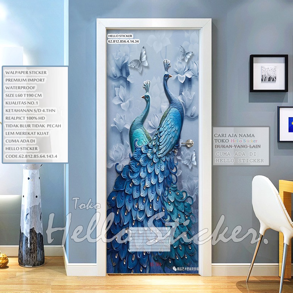 Jual Wallpaper/sticker pintu minimalis | Shopee Indonesia