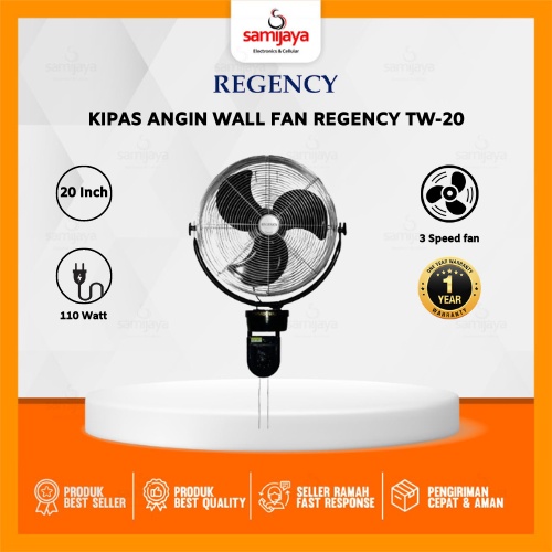 Jual KIPAS ANGIN WALL FAN REGENCY TW-20 / TW 20 / TW20 TORNADO WALL FAN ...