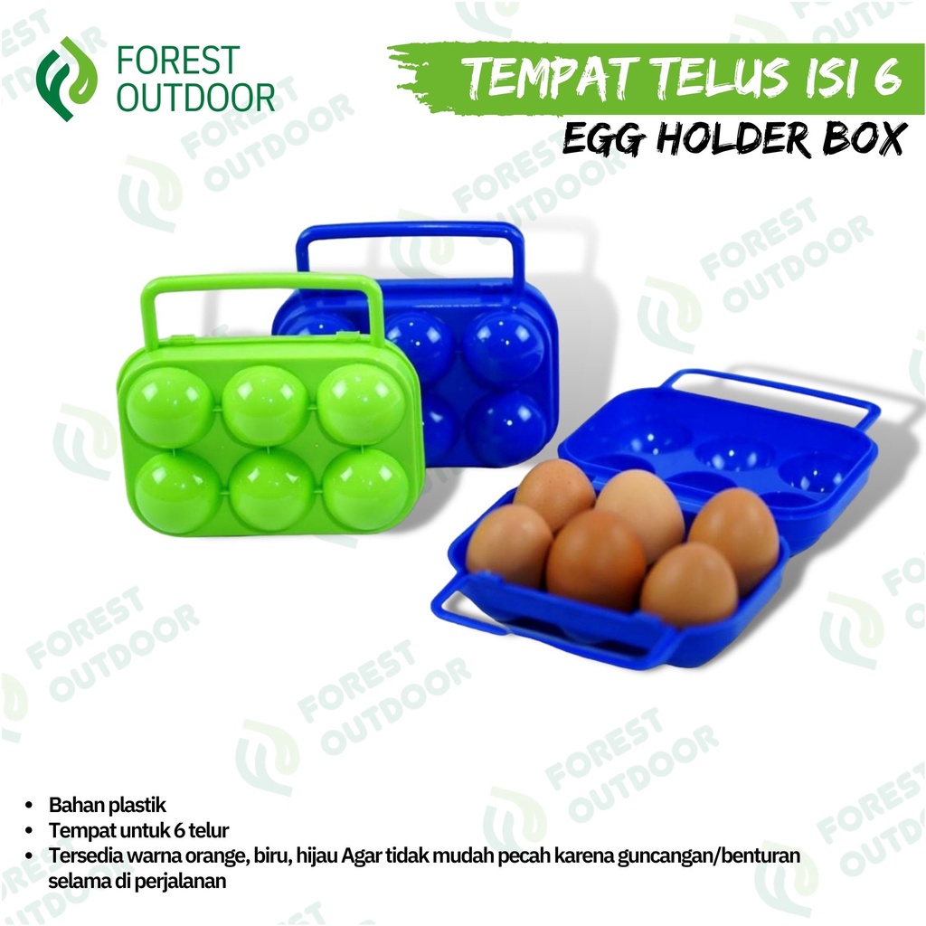 Jual Tempat telur isi 6 - tempat penyimpanan telur - egg holder box ...