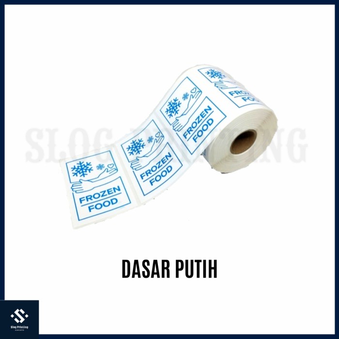 Jual STICKER STIKER LABEL FROZEN FOOD STIKER MAKANAN BEKU 5,5 CM X 8,5 ...