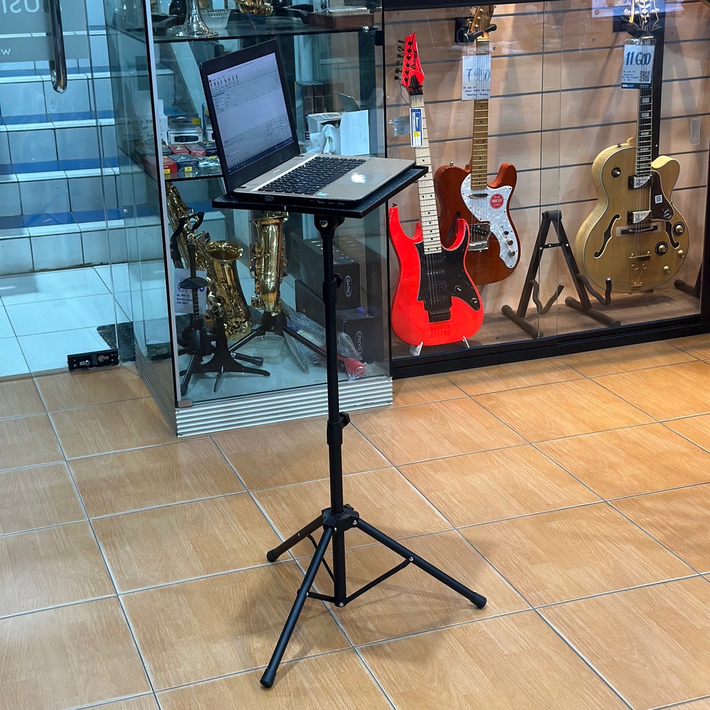 Jual Dluxe Stand Laptop Tripod On Stage - Laptop Sequencer DJ Stand ...