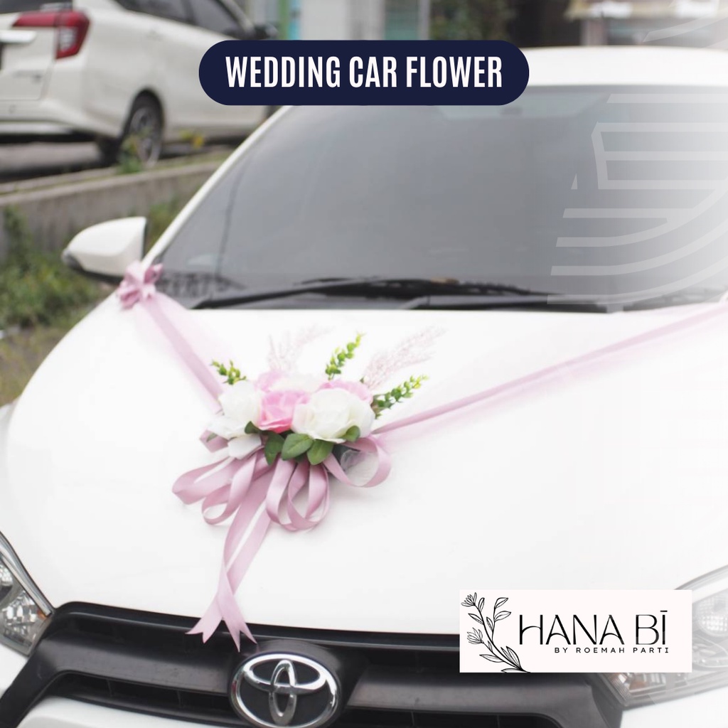 Jual 1 Paket Rangkaian Dekorasi Wedding Car Flower Hiasan Bunga Mobil ...