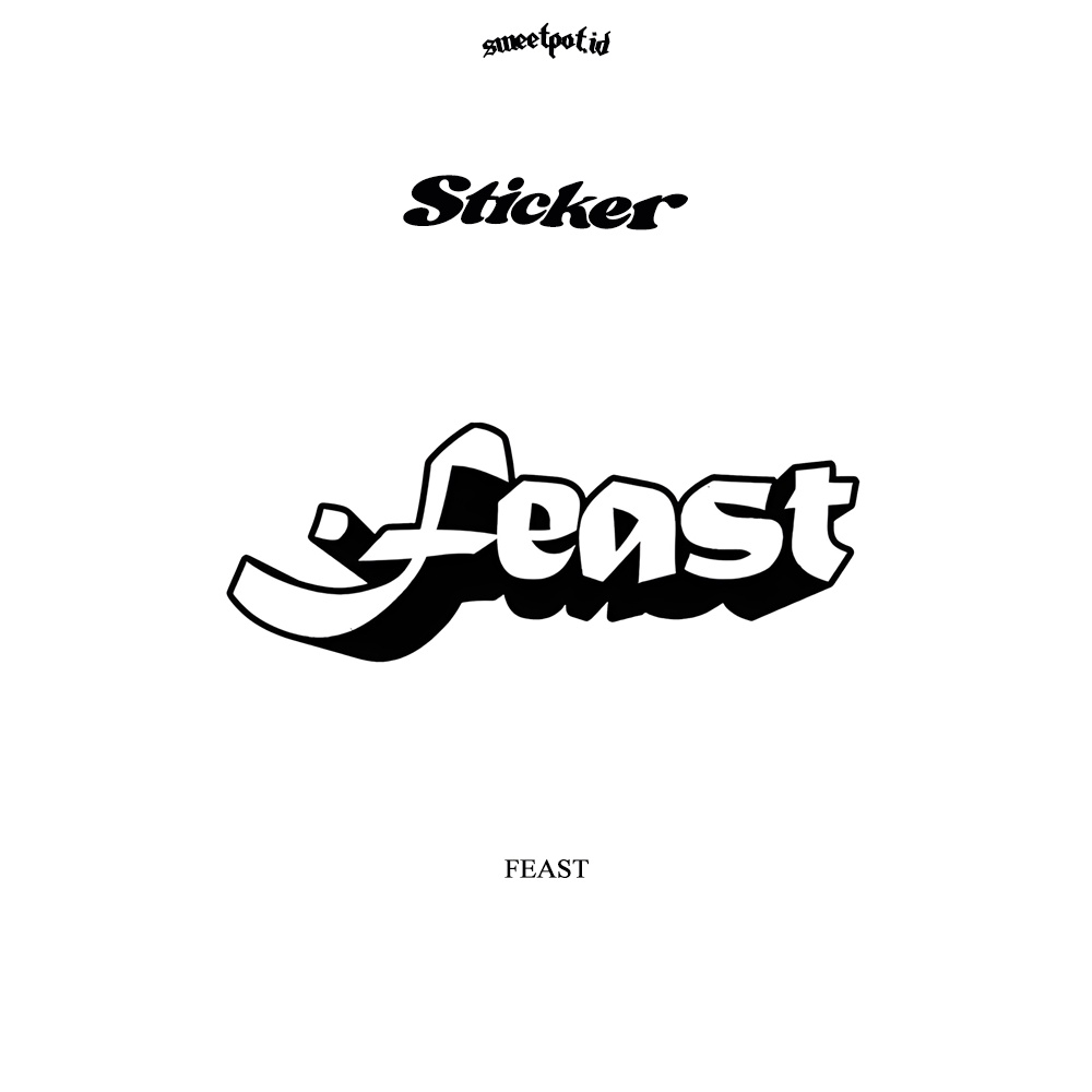 Jual (BISA COD) STICKER FEAST / STICKER BIJIAN / STICKER ECERAN ...