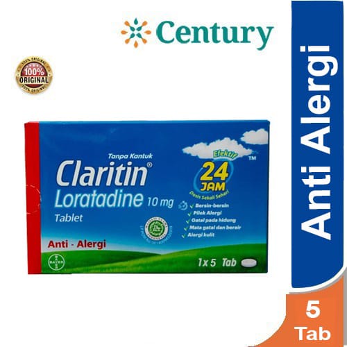 Jual Claritin 10 Mg Isi 5 Tablet / Loratadine / Membantu Meredakan ...