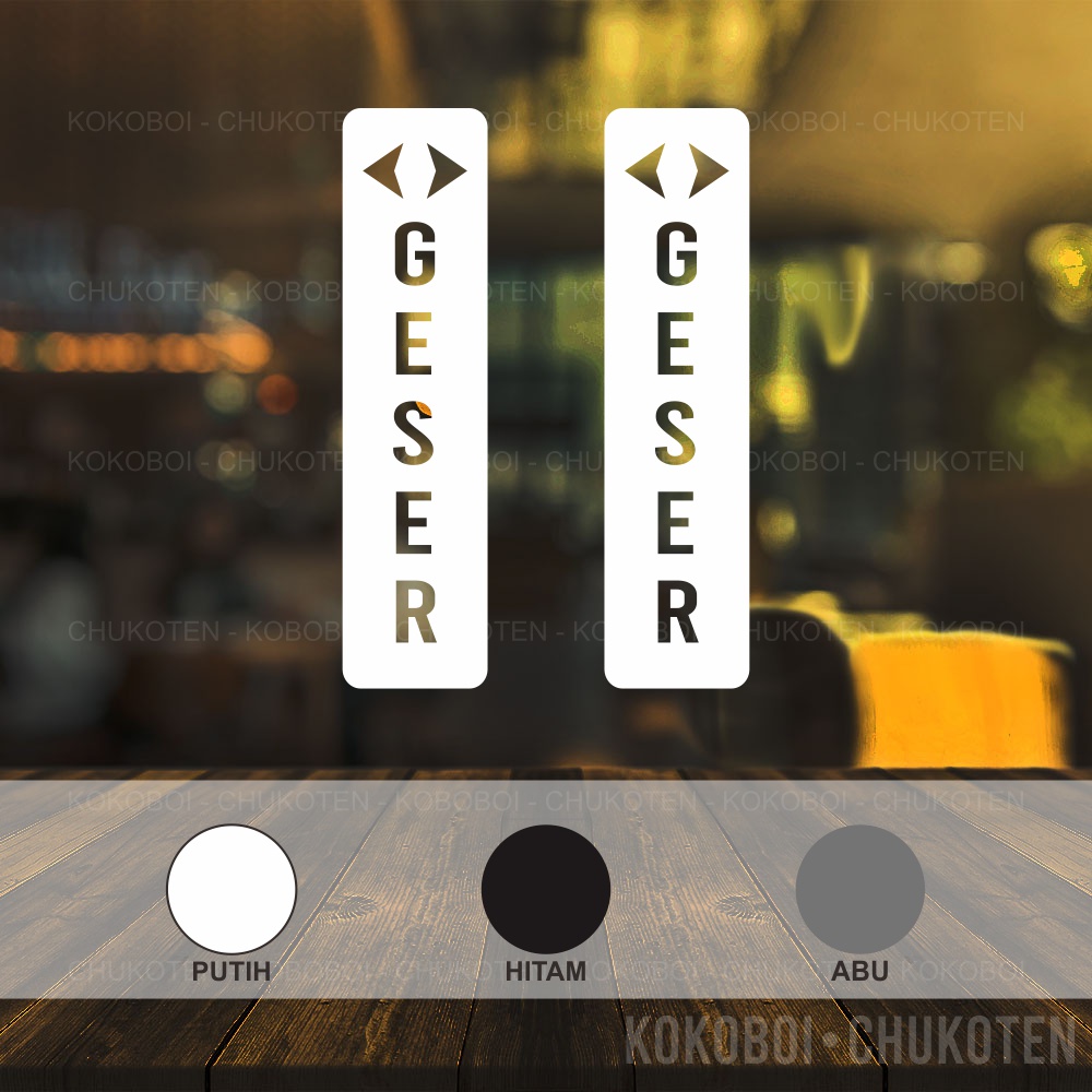 Jual Stiker Pintu Geser Kaca Cafe Resto Kantor Sign Stiker Cutting ...