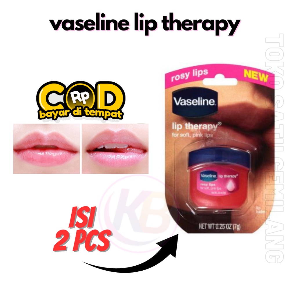 Jual ( PROMO ISI 2 PCS ) Vaselines Rosy Lips - Vaseline Lipbalm ...