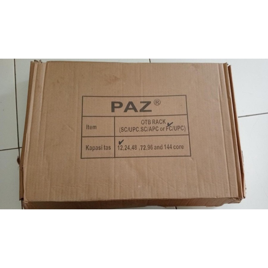 Jual OTB Rack Mount 12 Core + Adapter + Pigtail PAZ | Shopee Indonesia