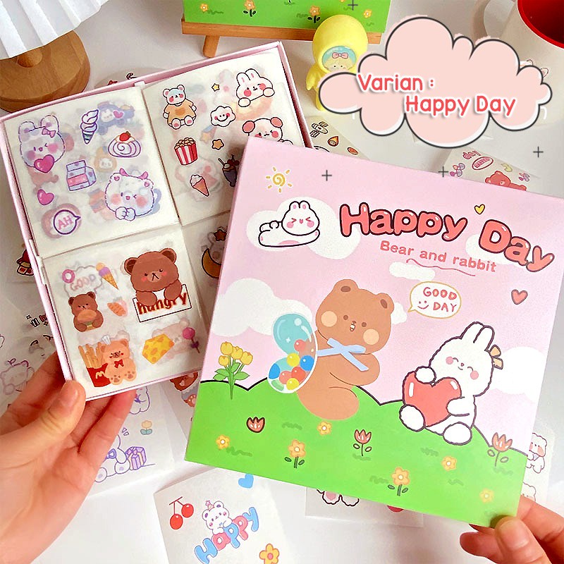Jual LUCKY CAT - STIKER MOMO ISI 100 MASU | NINI STIKER | | STIKER ...