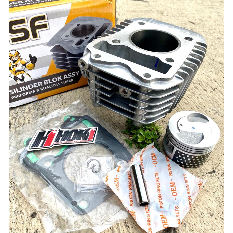 Jual Cylinder Blok Block Seher Boreup New Supra X 125 Injeksi Blade 125 Fi Supra X 125 Helm in ...