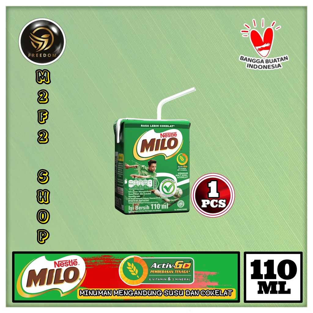 Jual Susu Milo Kotak Cokelat ACTIVE GO UHT - 110 ml (Kemasan Satuan) | Shopee Indonesia