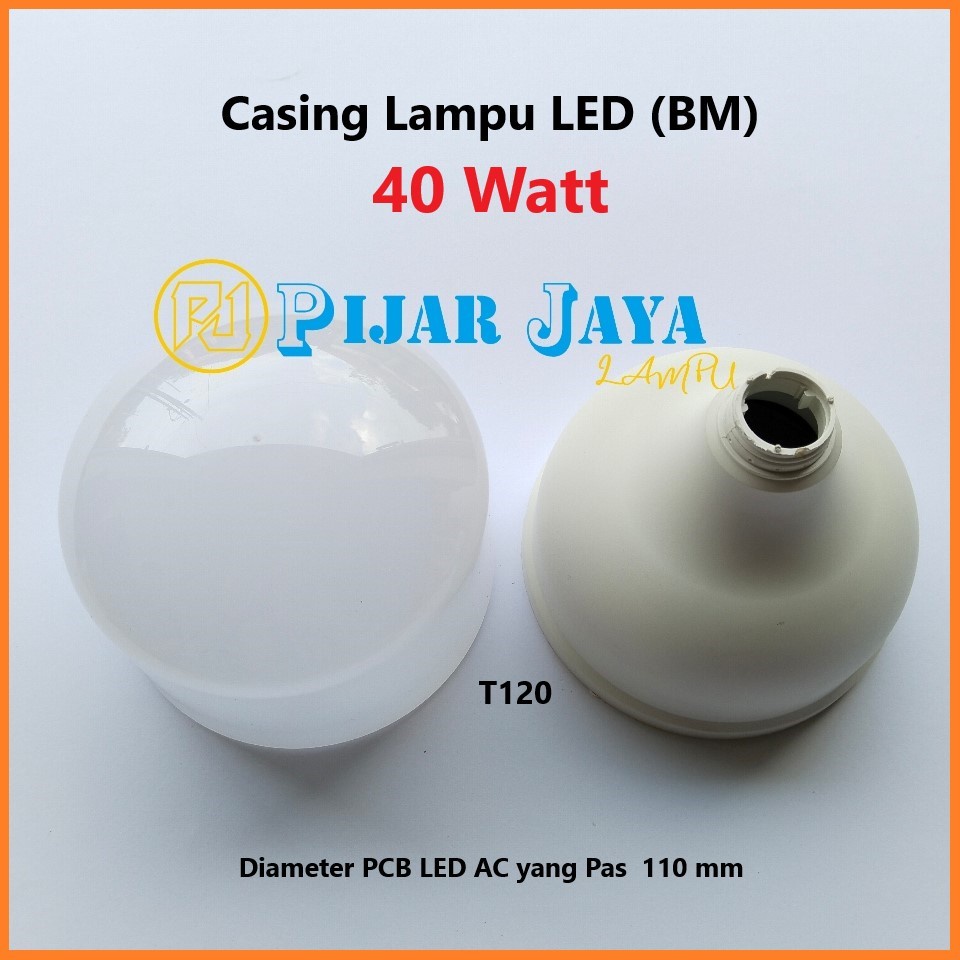 Jual Casing Lampu LED BM Watt Lengkap 20 25 30 40 50 Watt Kesing LED ...