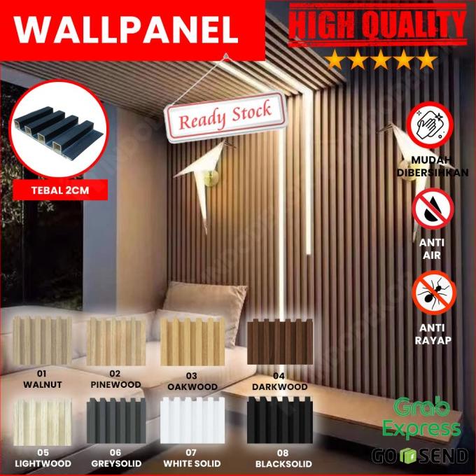 Jual Wood Panel WPC / Wall Panel PVC / Panel Dinding Kayu / Kisi Kisi Kayu | Shopee Indonesia