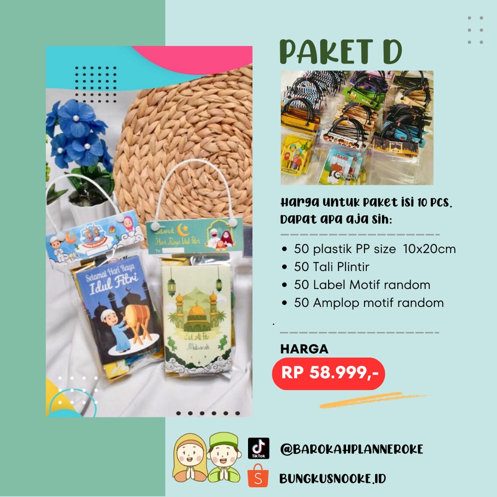 Jual (ISI 50 BIJI) PLASTIK JAJAN - PLASTIK LEBARAN - PLASTIK PARSEL ...