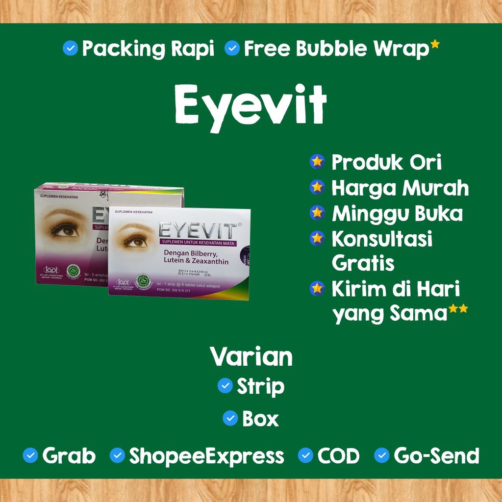 Jual [EYEVIT] Eyevit Tablet | Eyevit Sirup | Eyevit Syrup | Vitamin ...