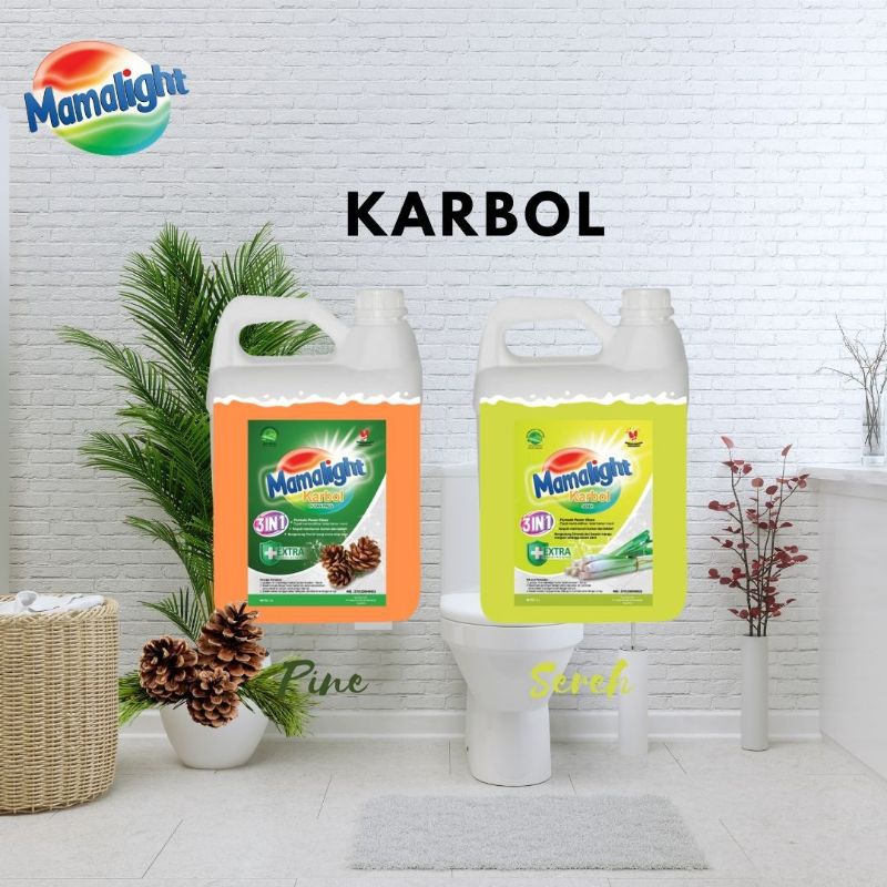 Jual Karbol Pembersih Lantai 5 liter MamaLight | Shopee Indonesia