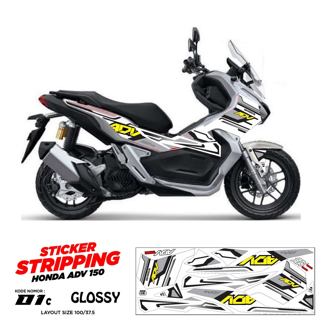 Jual [COD] striping variasi honda adv 150/sticker decal motor adv ...