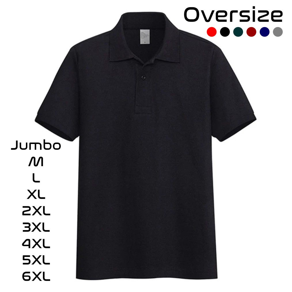 Jual Kaos Polo Jumbo Big Size Pria XXL 3XL 4XL 5XL 6XL kaos kerah polos jumbo premium distro ...
