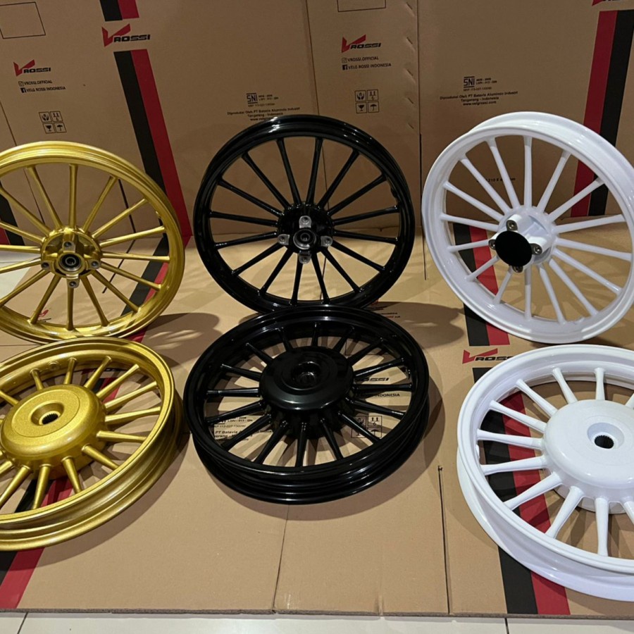 Jual Velg Velek Vrossi Vario 110 Beat Scoopy Genio Spacy Rossi Andromeda MZM - Putih | Shopee ...