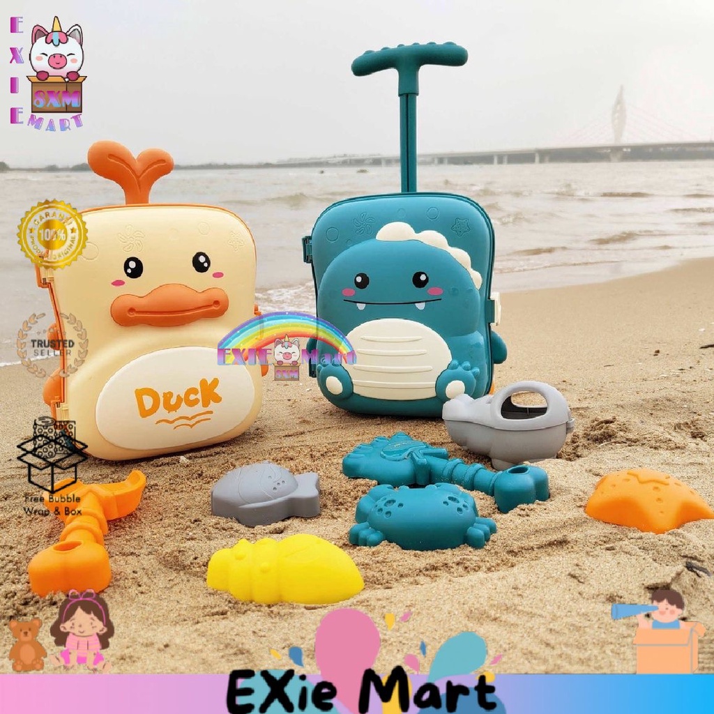 Jual MAINAN ANAK KOPER TAS TARIK PASIR PANTAI KOPER PASIR DINO - BEACH ...