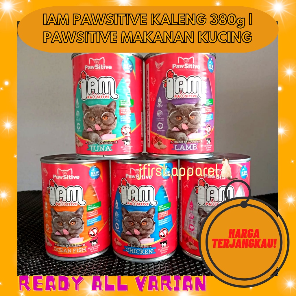 Jual IAM PAWSITIVE KALENG 380g | PAWSITIVE MAKANAN KUCING | PAWSITIVE ...