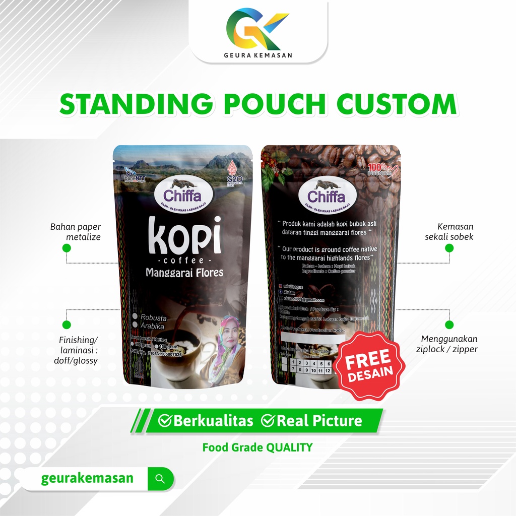 Jual CUSTOM KEMASAN MAKANAN ZIPLOK/ZIPPER | Shopee Indonesia