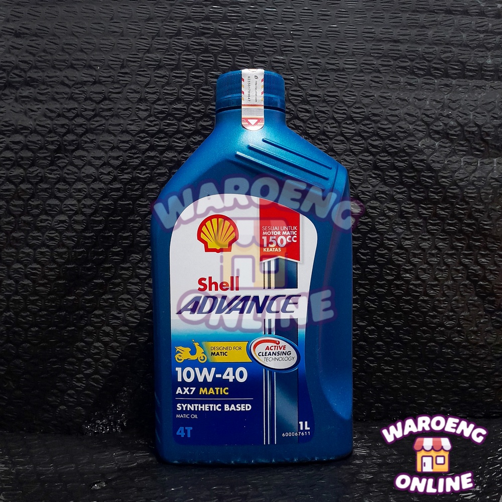 Jual SHELL ADVANCE AX7 10W30 / 10W40 MA / MB 800ML & 1000ML OLI SHELL ...