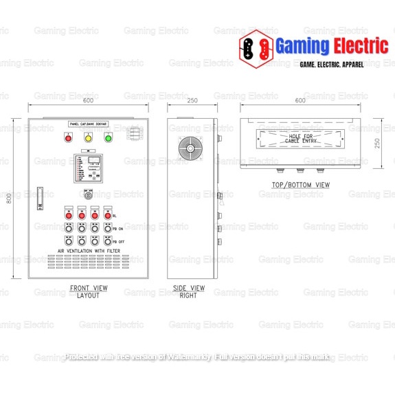 Jual Panel Capacitor Bank 30 KVAr | Panel Kapasitor Bank Perbaikan ...
