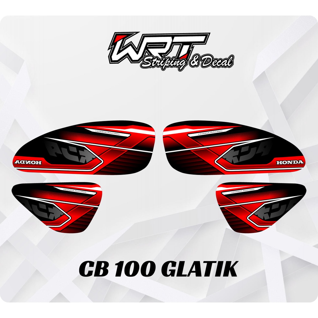 Jual Striping CB100-Striping Transparan CB Glatik-Stiker CB100 Race ...