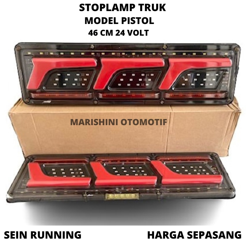 Jual Lampu Stoplamp LED Rem Belakang Sein Running Model 3 Pistol Mobil ...