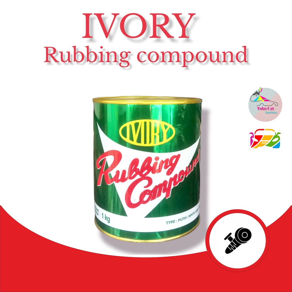 Jual COMPOUND POLESH RUBING COMPOUND PUTIH IVORY 1KG | Shopee Indonesia
