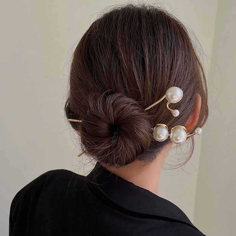 Jual PEARL STICK HAIR STIK BESI GOLD TUSUK KONDE SANGGUL RAMBUT MUTIARA ...