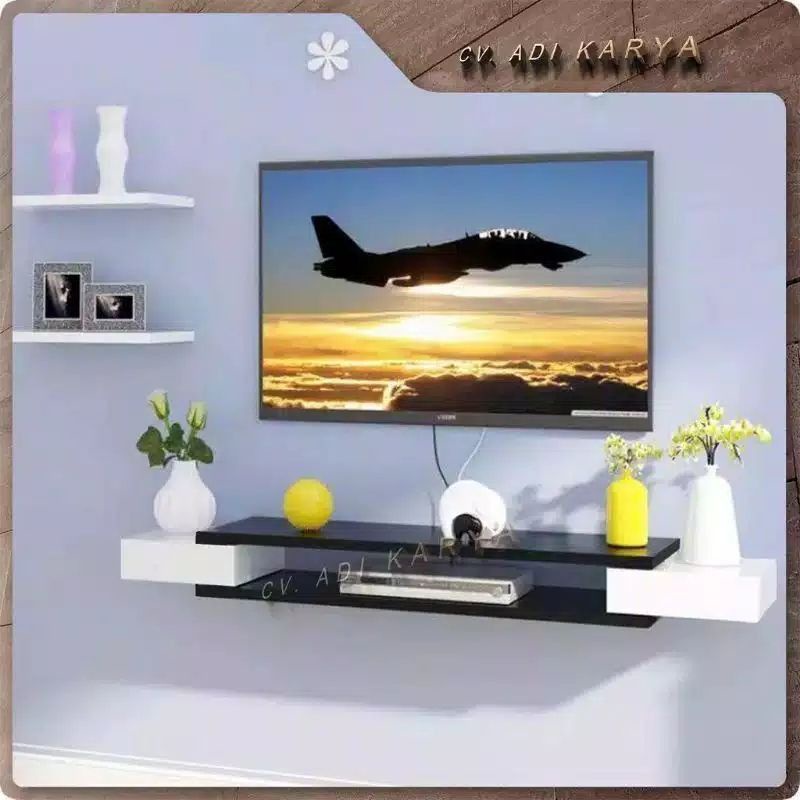 Jual Rak Tv Gantung Minimalis Ukuran P.120cm X L.20cm X T.10cm | Shopee ...
