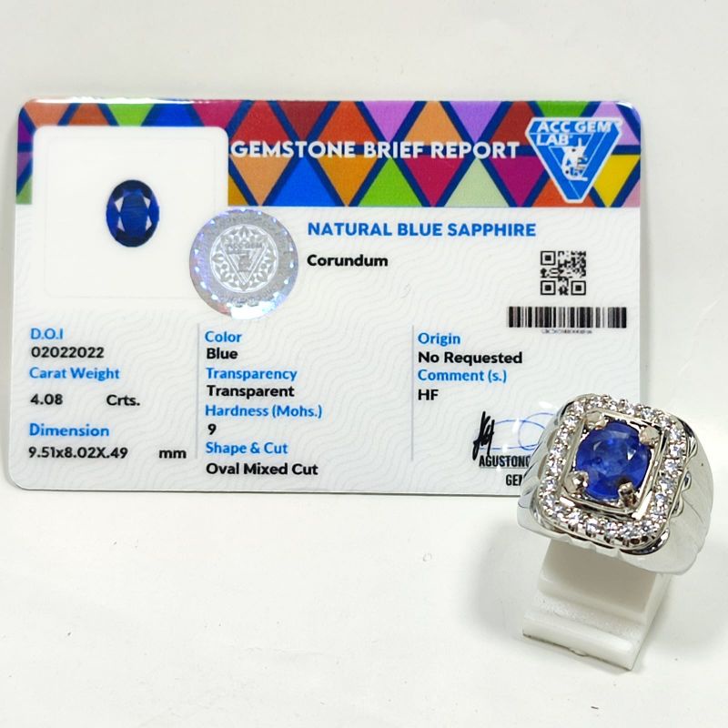 Jual BATU BLUE SAFIR ASLI NATURAL LENGKAP DENGAN SERTIFIKAT LAB TOP ...