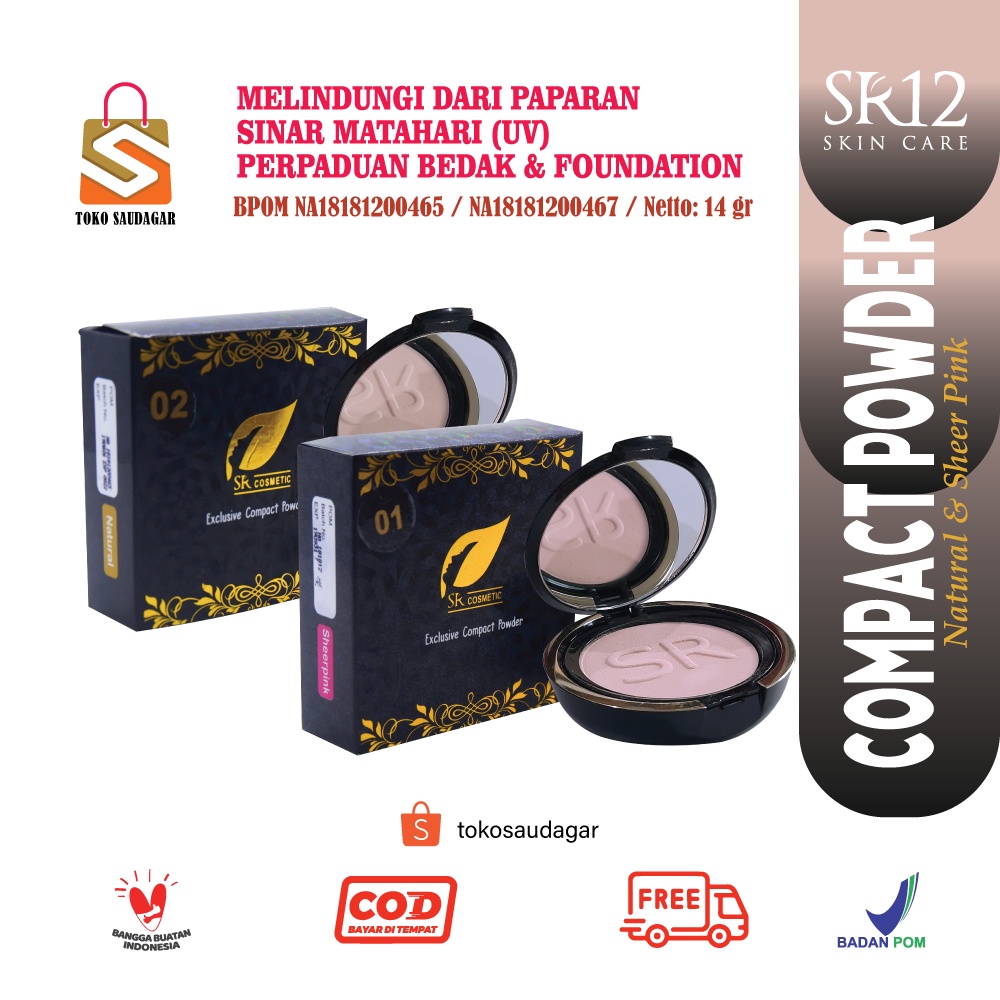 Jual EXCLUSIVE COMPACT POWDER SR12 BEDAK PADAT AWET TAHAN LUNTUR ...