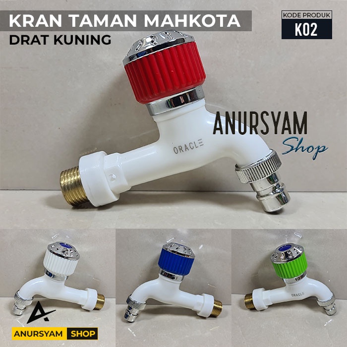 Jual [02KTP] Kran Taman 1/2 In Model Putar / Kran Air 1/2" Drat Besi ...