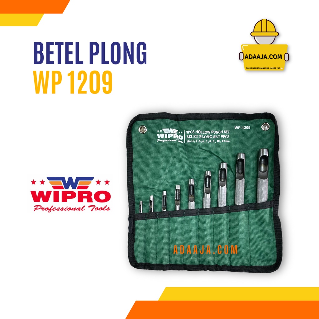 Jual [ ADAAJACOM ] Betel Plong Wipro Punch Hole SET 9 PCS 3 - 12 MM ...