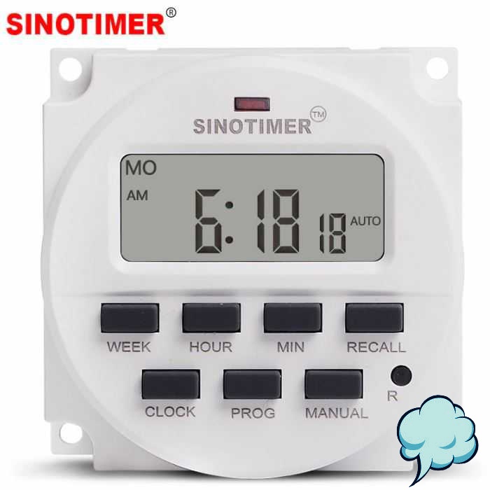 Jual Sinotimer Programmable Timer Switch Relay Listrik Countdown 200V ...