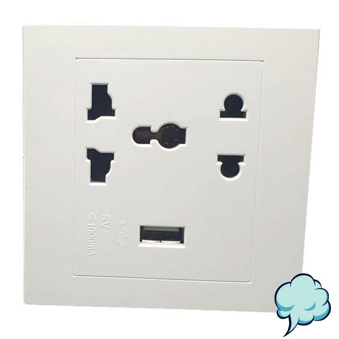 Jual Stop Kontak Universal UK EU US Electric Socket 1 2 Port USB ...