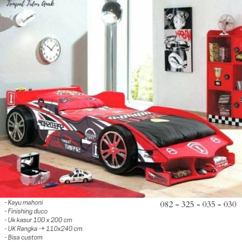 Jual Kasur Karakter Anak Cewek Ukuran 140x200 Bentuk Mobil Balap ...