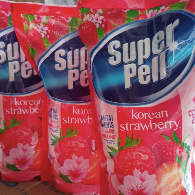 Jual Superpell Super Pel Korean Srawberry 770ml pembersih lantai ...