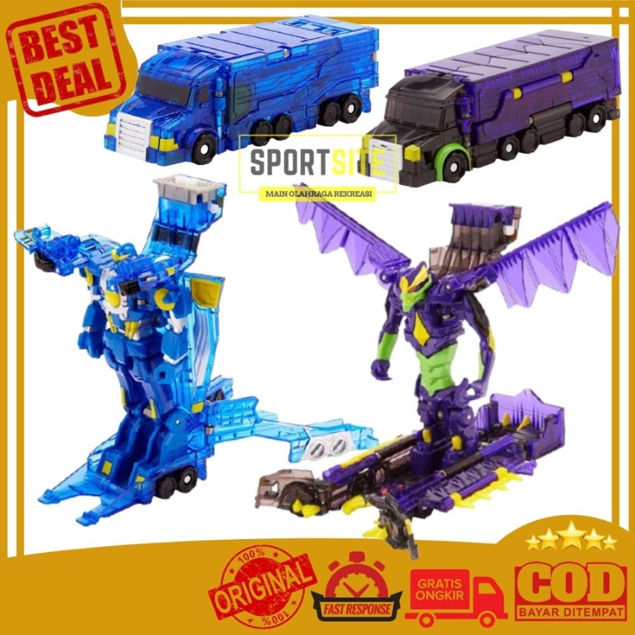 Jual Mecard Turning Card Transforms Robot Mainan Mobil Mobilan Berubah ...