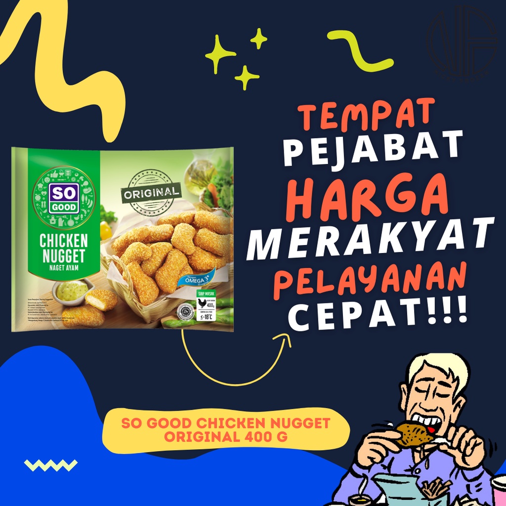 Jual SO GOOD CHICKEN NUGGET ORIGINAL 400 G | Shopee Indonesia
