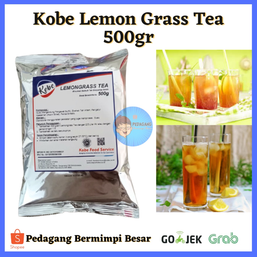 Jual Kobe Lemongrass Tea 500gr | Kobe Lemon Grass Tea 500gr | Teh Sereh ...