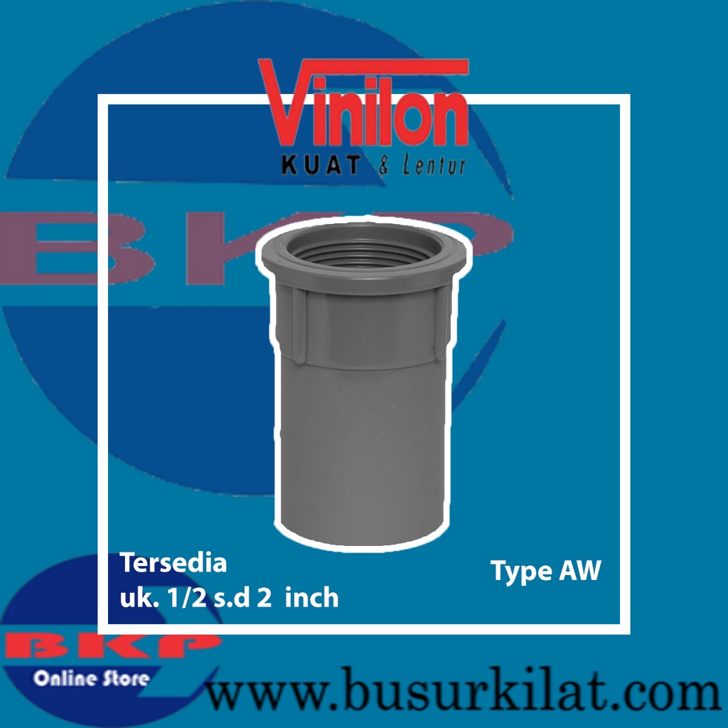 Jual Sdd 1 2 X 3 4 Inch Aw Pvc Vinilon Sock Drat Dalam Faucet Socket