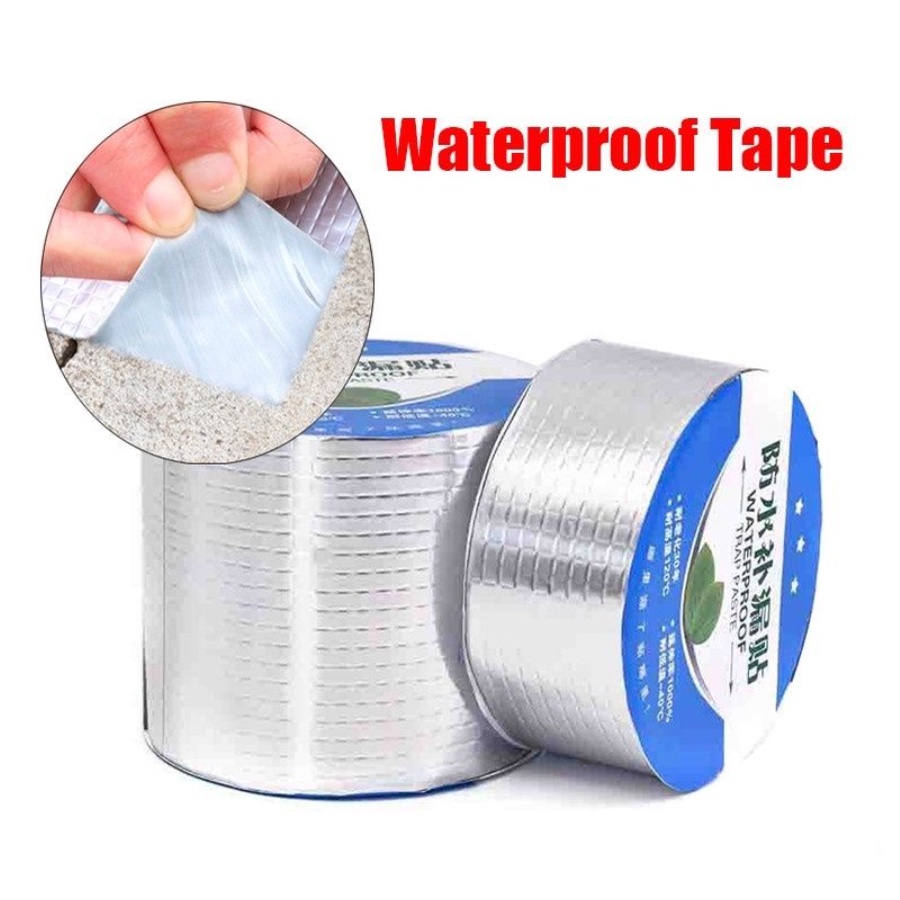 Jual Lakban Anti Bocor Aluminium Foil Butyl Waterproof Flex Tape Lem Anti Bocor ( 5CM X 5M ...