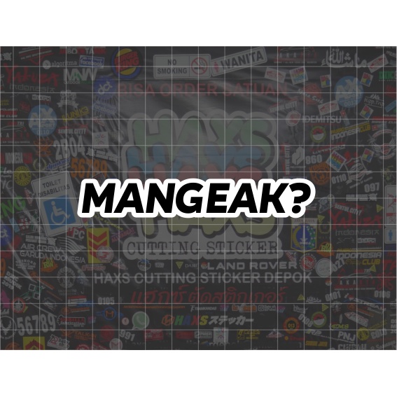 Jual Cutting Sticker Mang Eak Ukuran 9 Cm Untuk Motor Mobil | Shopee ...
