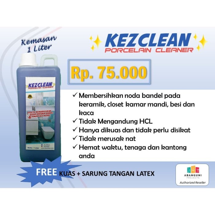 Jual KEZCLEAN Porcelain Cleaner 1 Liter | Shopee Indonesia